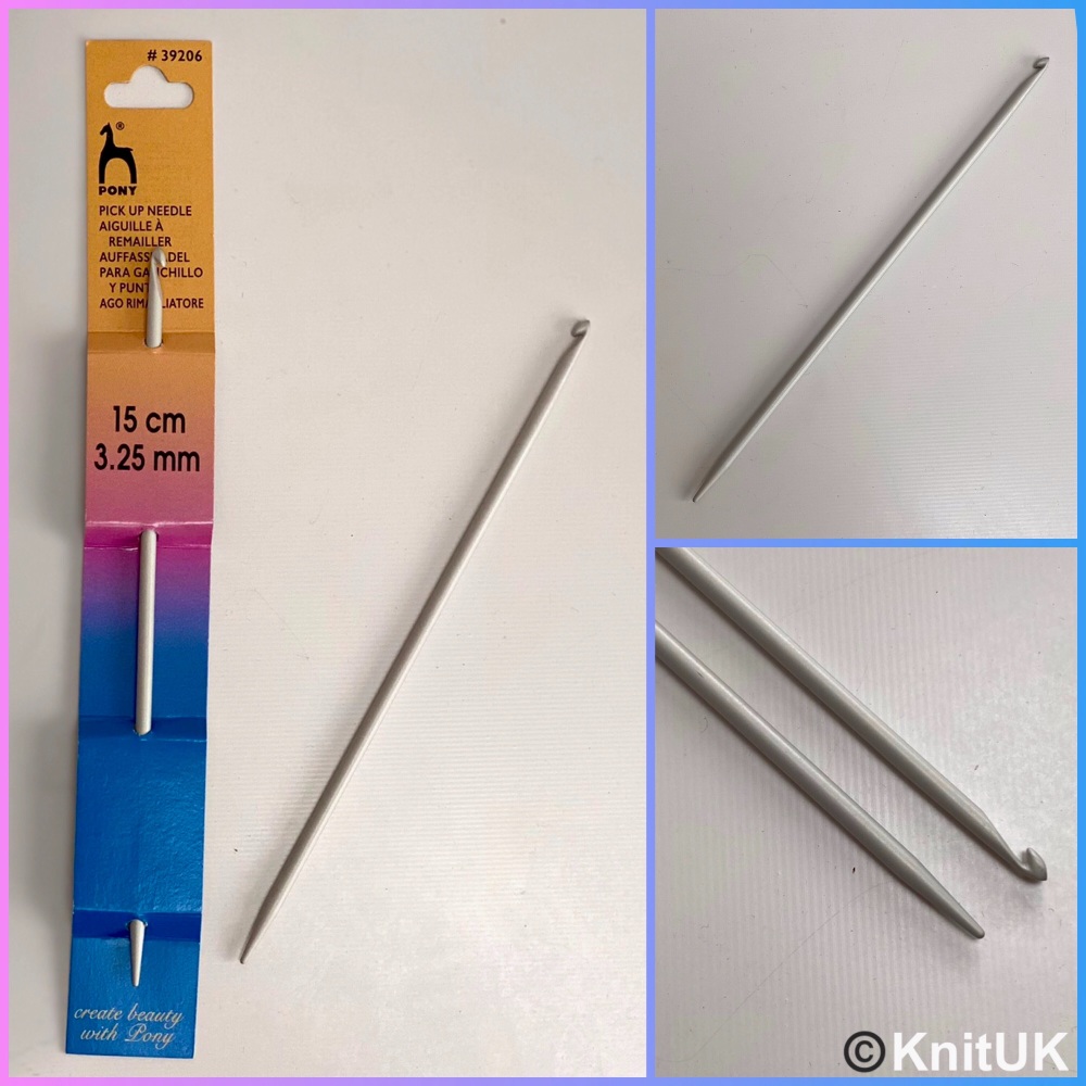 Pick up needle double end tool | Pony crochet hooks | KnitUK