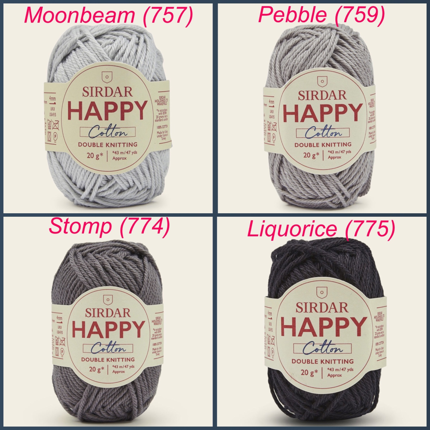 Sirdar Happy Cotton DK Yarn | Sirdar Double knitting yarn | KnitUK