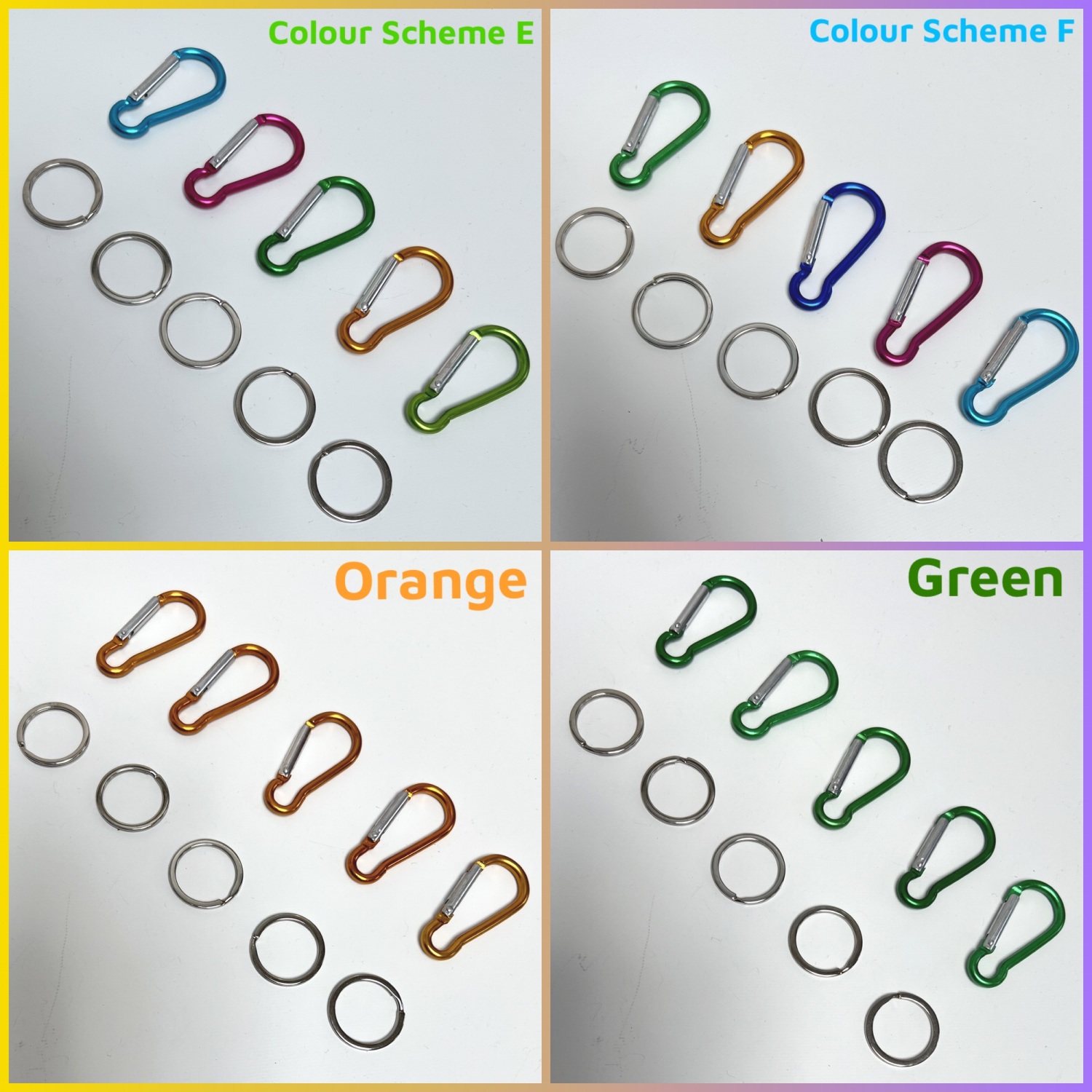 Carabiner & Ring Set for Paracord projects - KnitUK