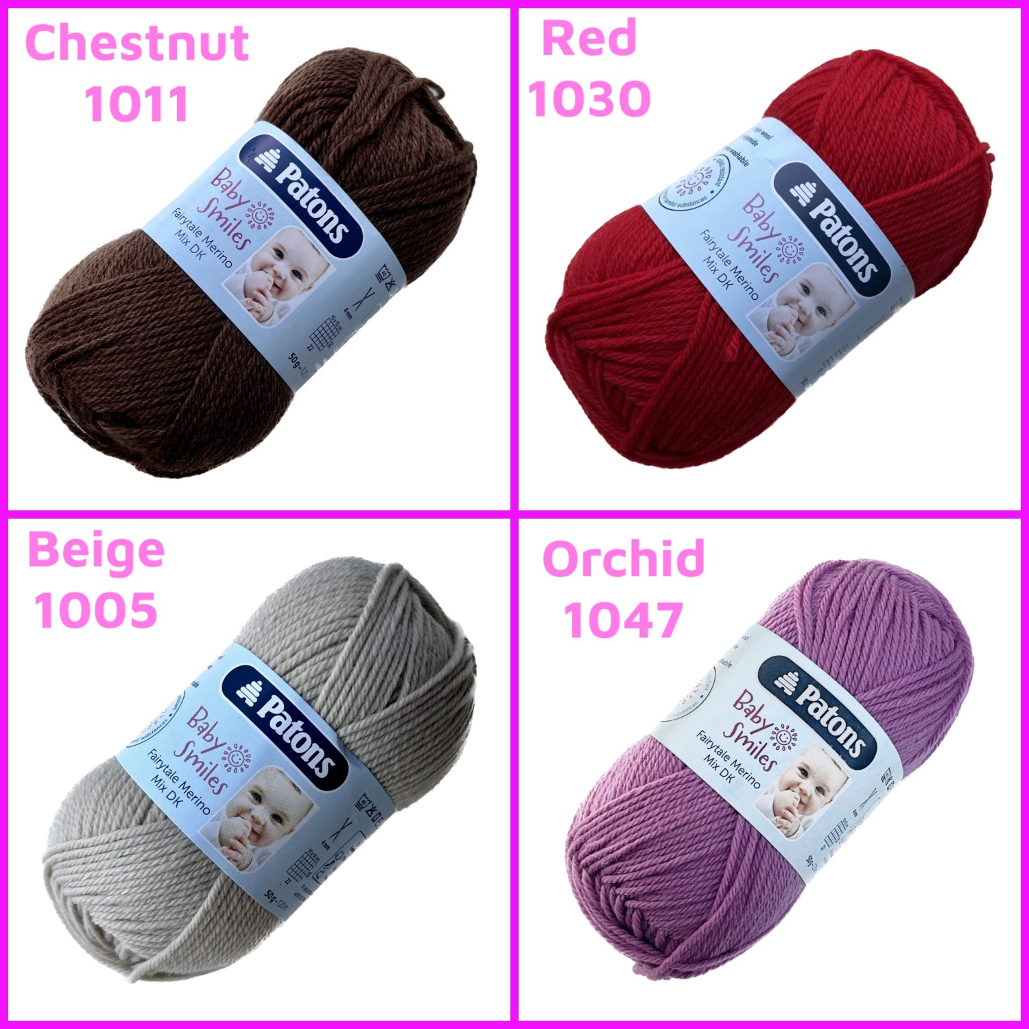Patons Fairytale Merino Mix DK yarn - Baby Smiles wool knitting yarn ...