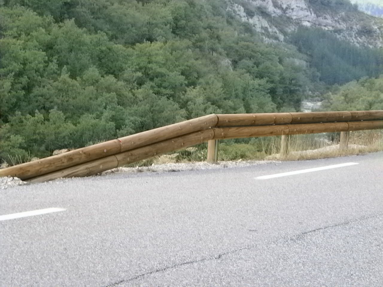 Timber Crash Barriers