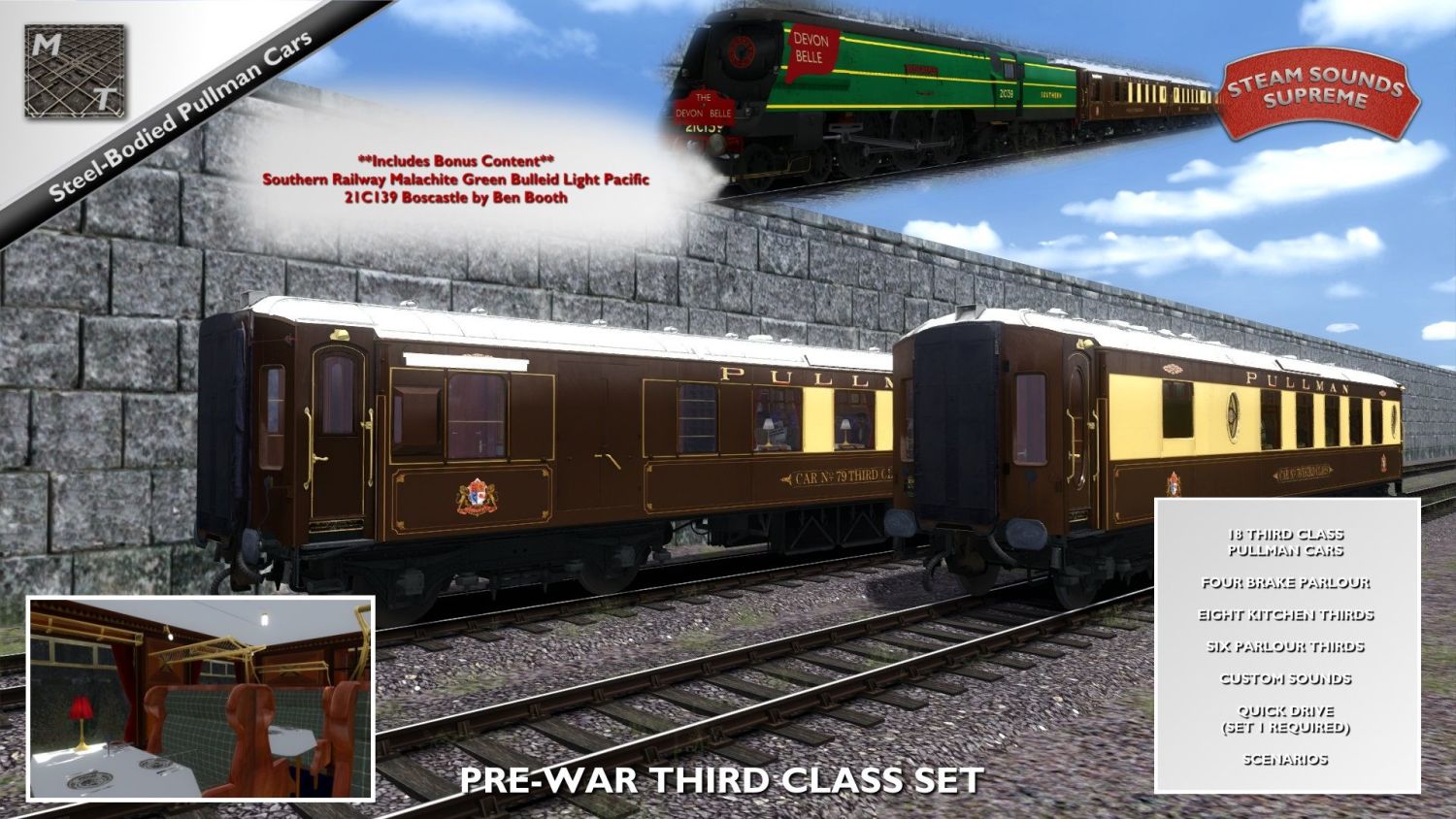 MT K Type Pullman Cars - Set 4