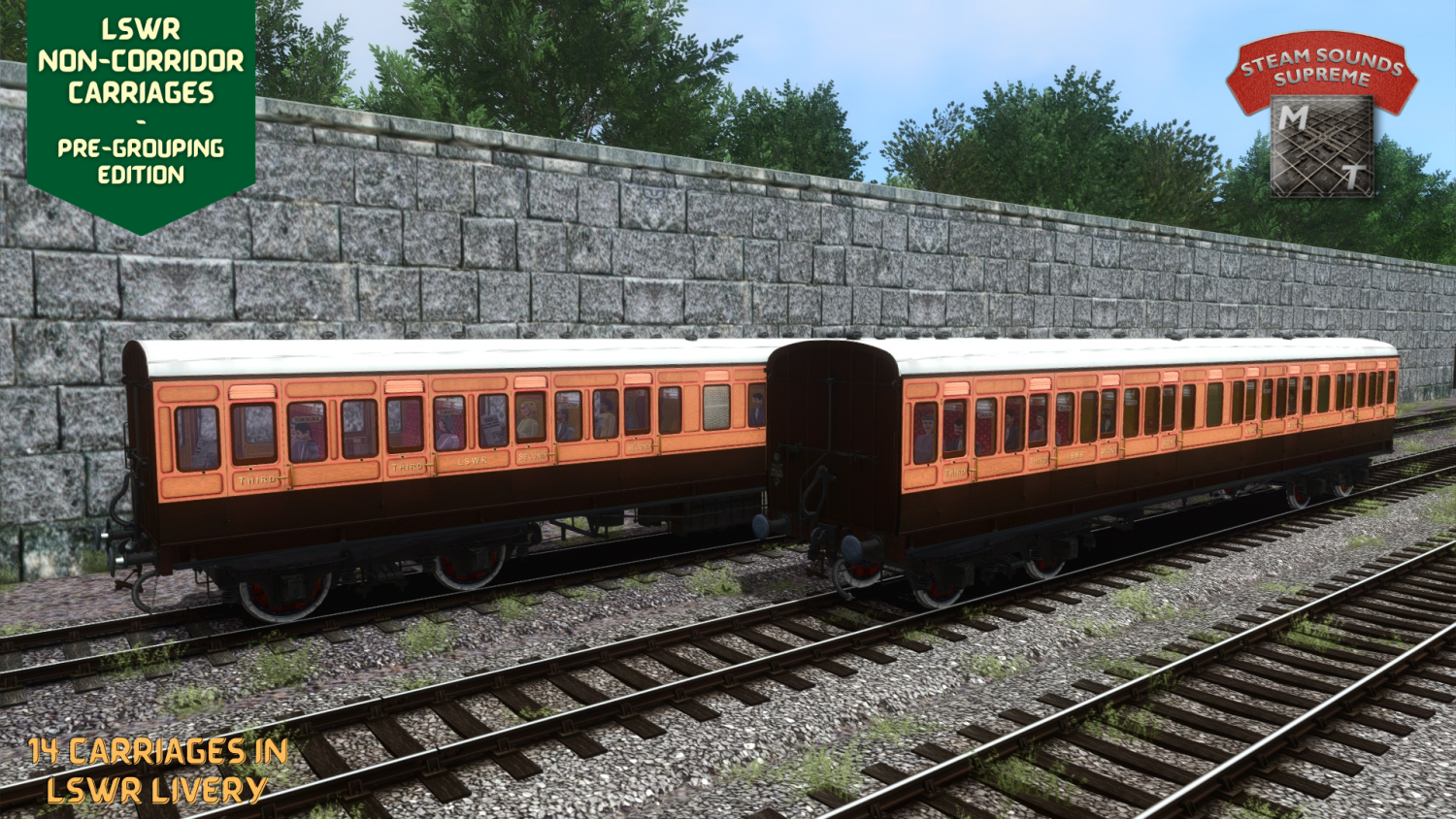 MT LSWR Carriage Set 1 - Pre-grouping