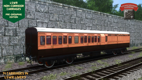 MT LSWR Carriage Set 1 - Pre-grouping