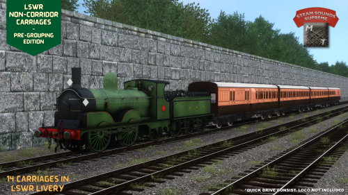 MT LSWR Carriage Set 1 - Pre-grouping