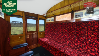 MT LSWR Carriage Set 2 - SR Olive Green