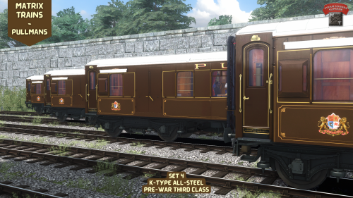MT K Type Pullman Cars - Set 4