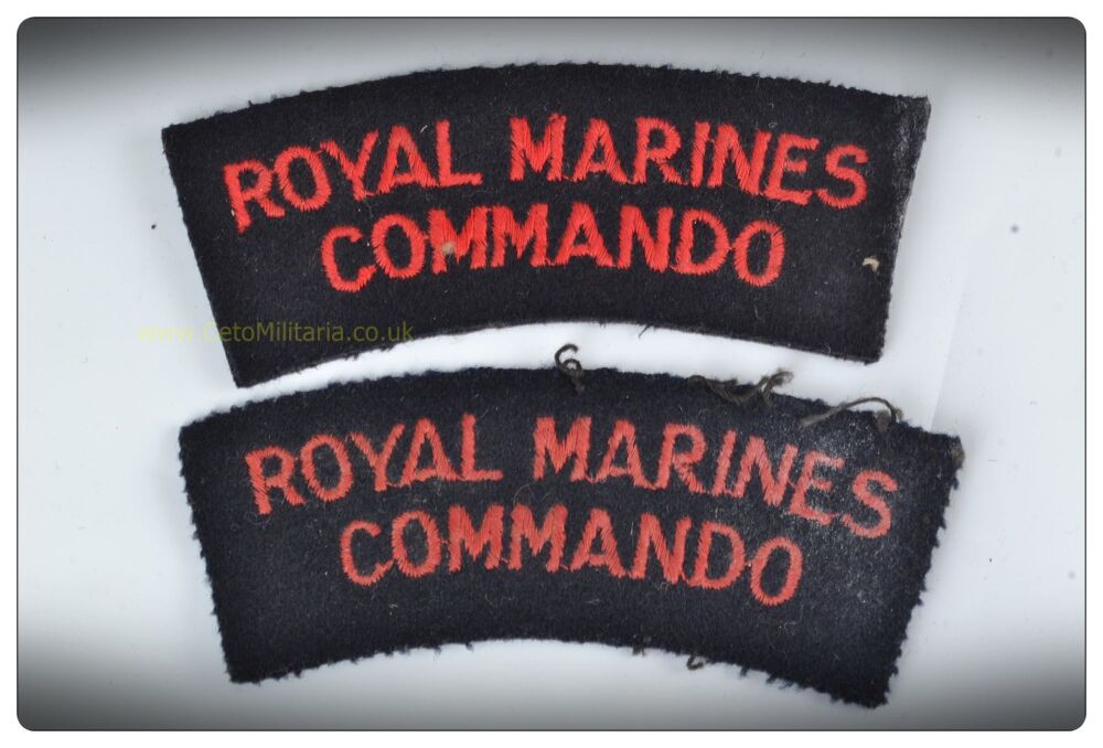 RM Cdo Shoulder Titles, 1950s