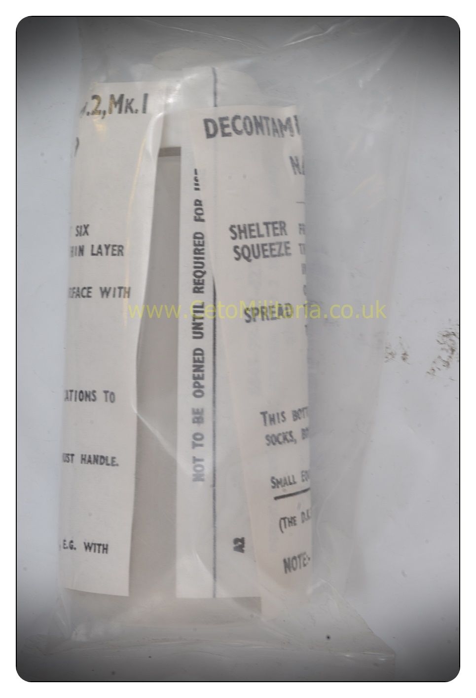 NBC Decontamination Kit Personal No2 Mk1