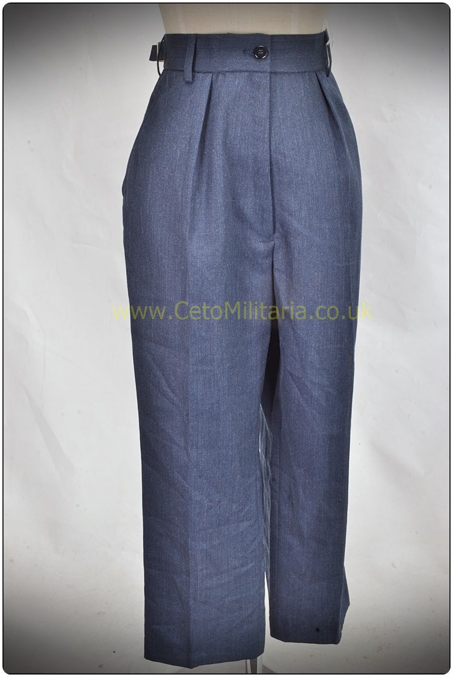 A pair of used "Trousers Men's Blue/Grey 1972 Pattern" RAF No2 trousers ...