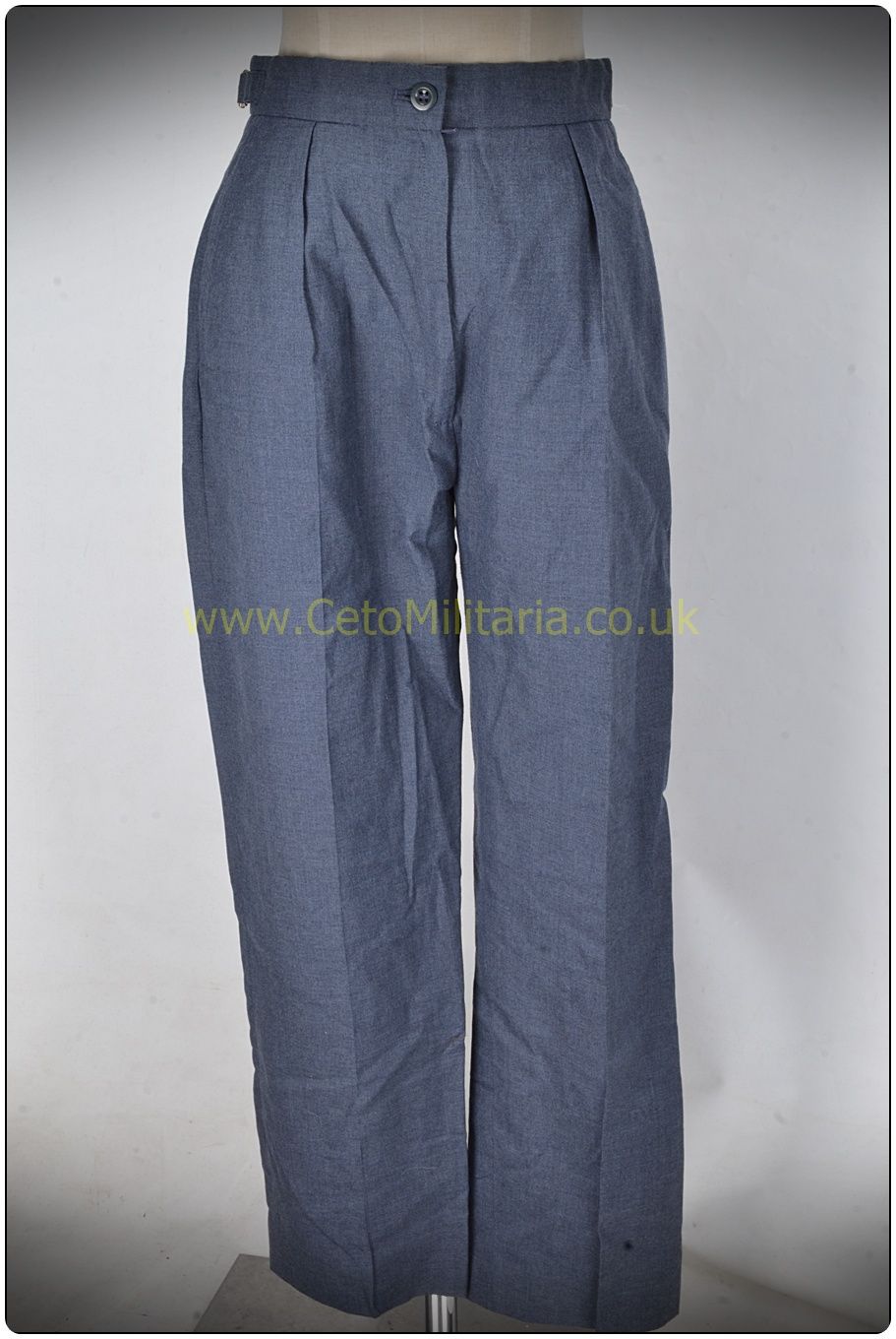A pair of used "Trousers Men's Blue/Grey 1972 Pattern" RAF No2 trousers ...