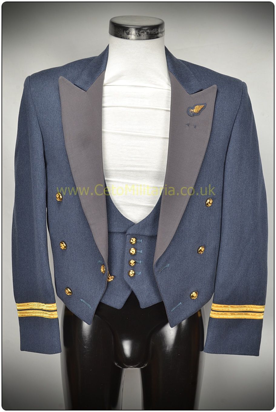 RAF No5 Mess Jacket/Wstct (40/41") Flt Lt Nav