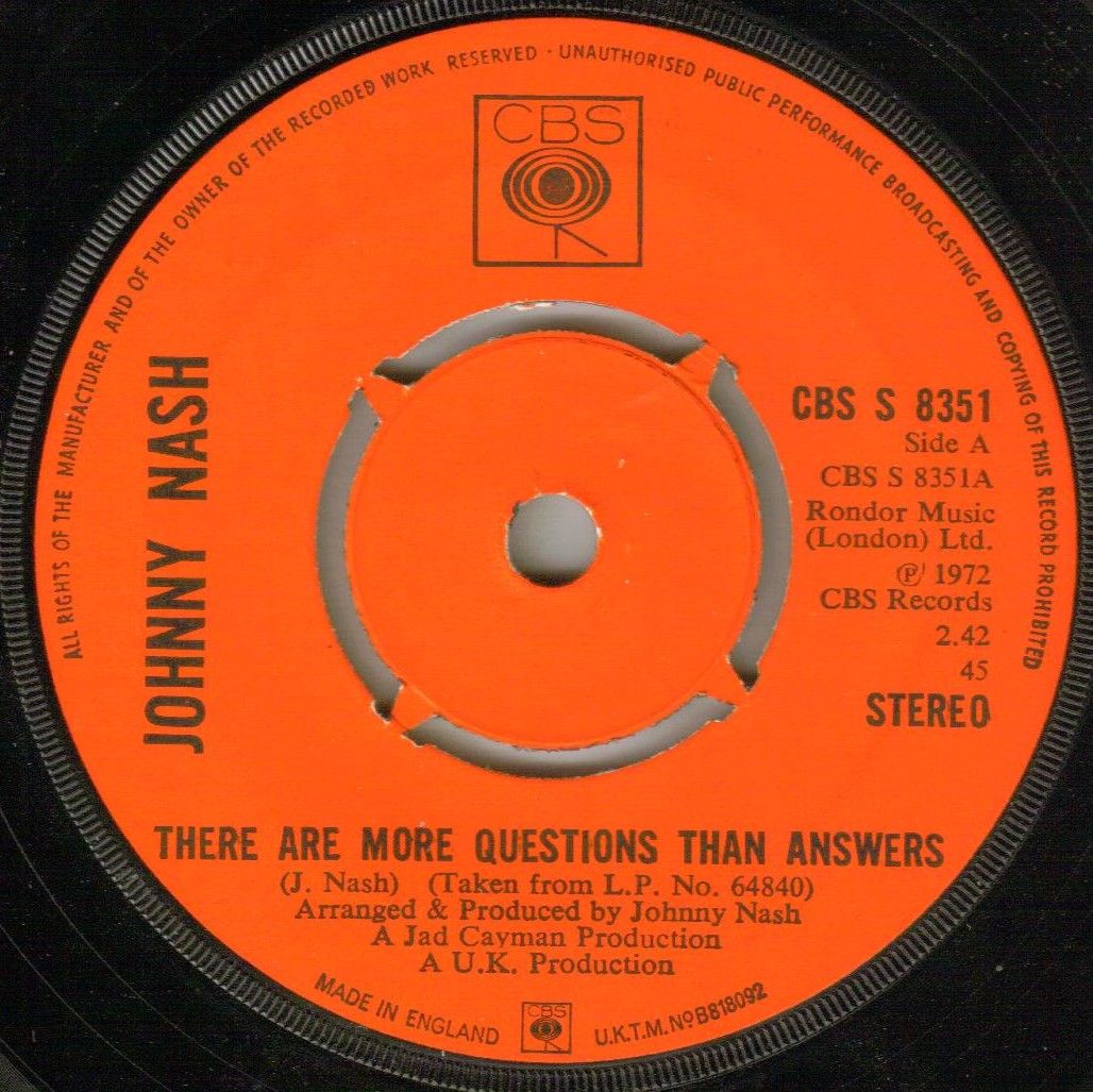 Johnny Nash There Are More Questions Than Answers