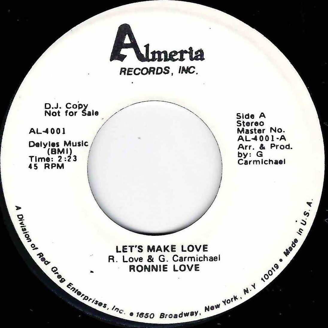RONNIE LOVE - LET'S MAKE LOVE