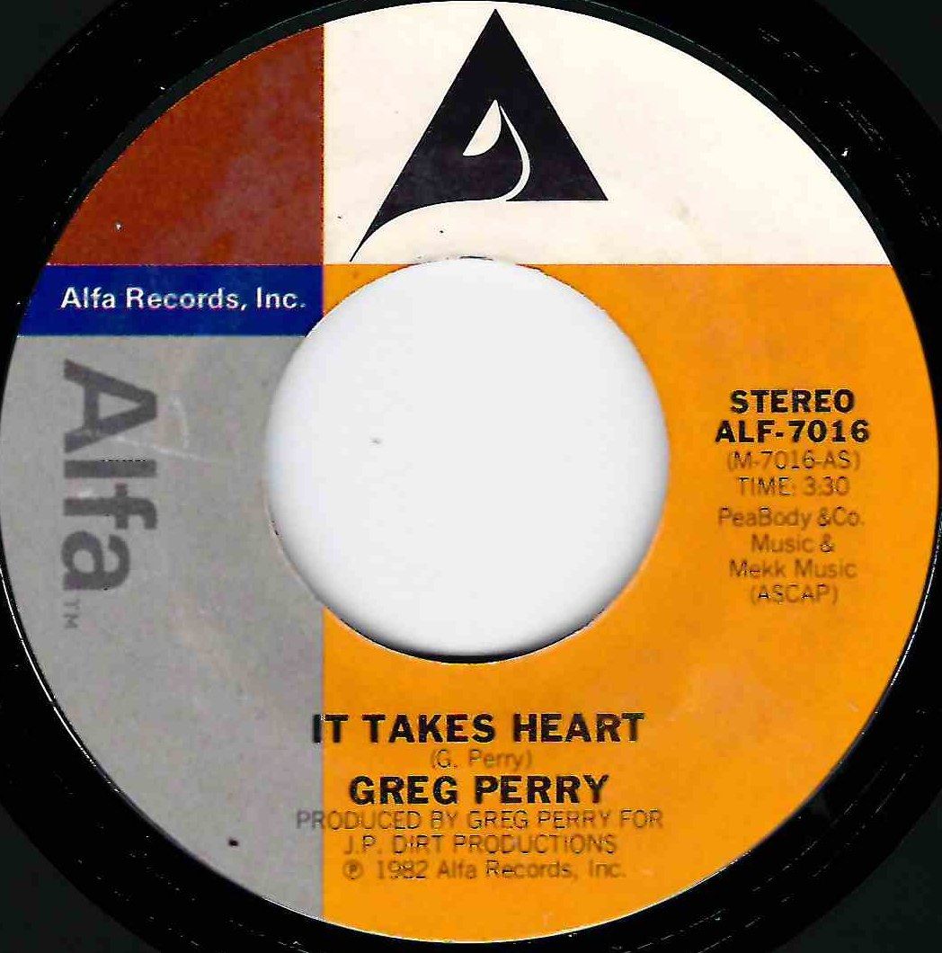 GREG PERRY - IT TAKES HEART