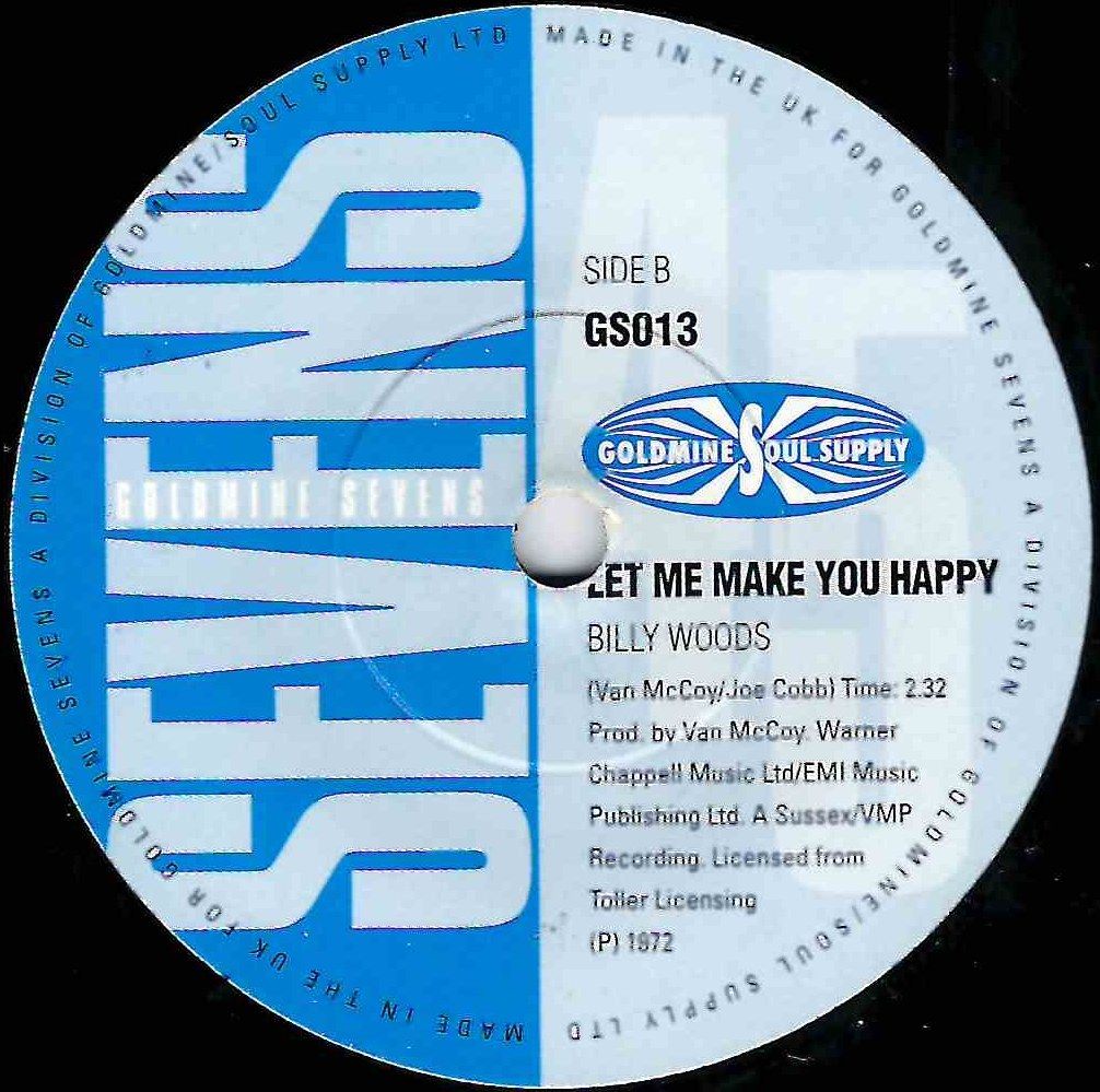 BILLY WOODS - LET ME MAKE YOU HAPPY