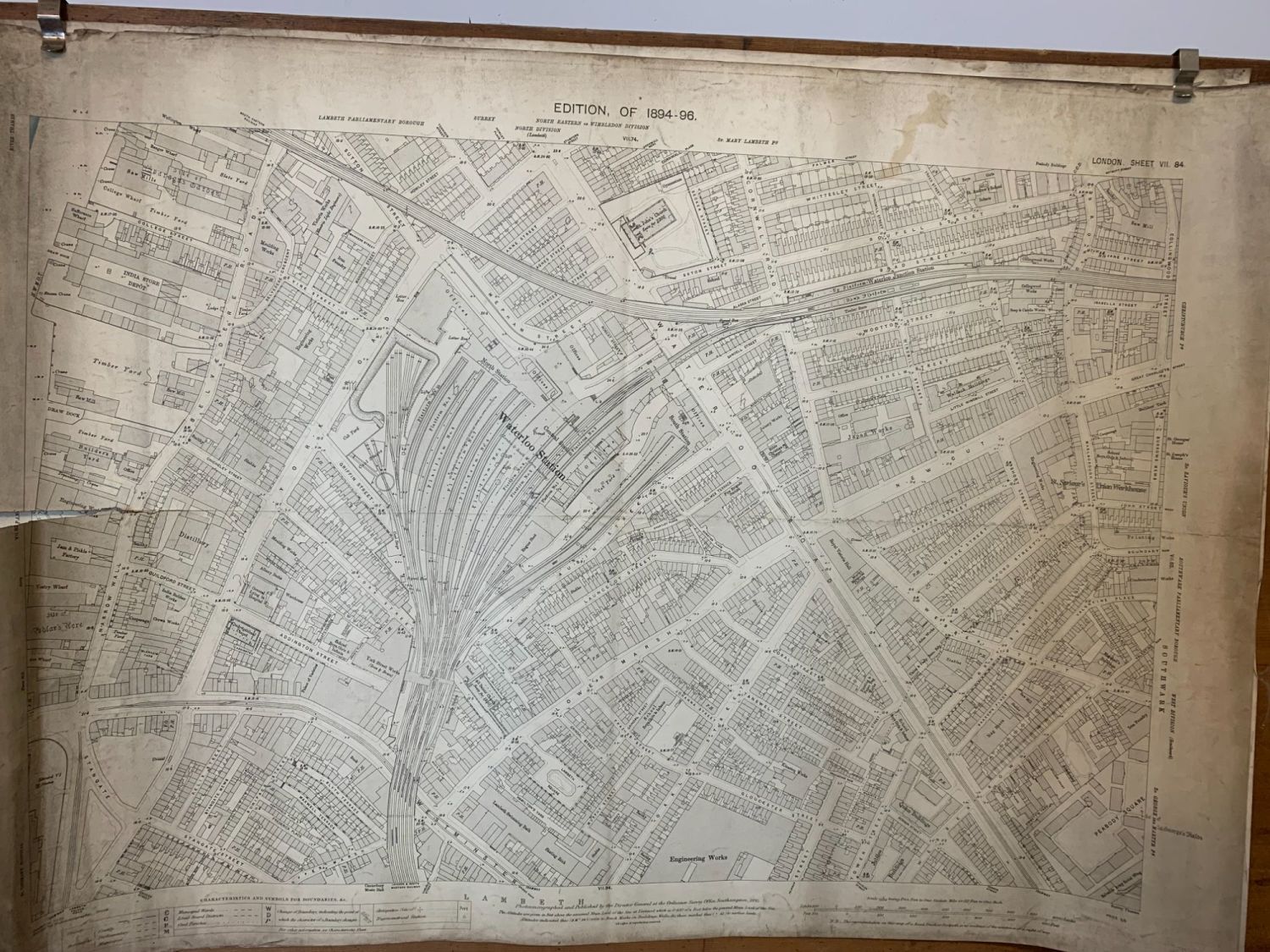 Land registry London maps WATERLOO ,SE1 1895