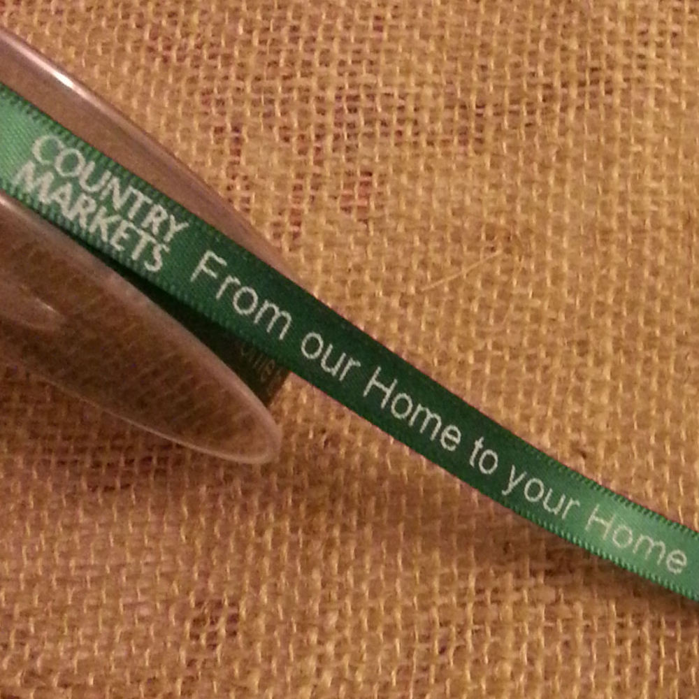 Country Markets - 10mm wide Printed Ribbon