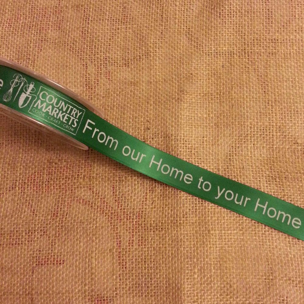 Country Markets - 25mm wide Printed Ribbon