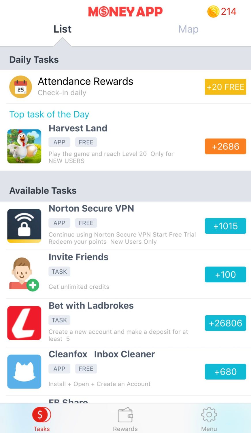 Make money playing games with Money App