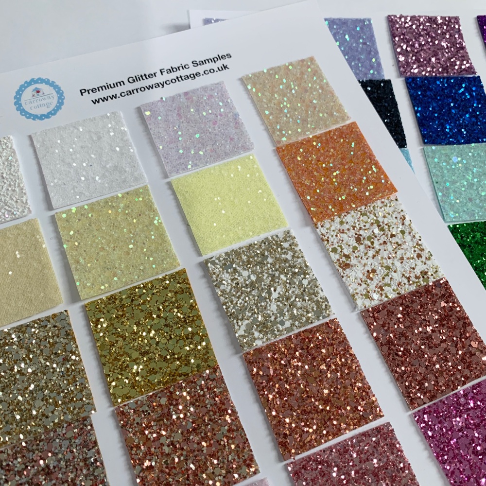 Glitter Fabric Colour Chart