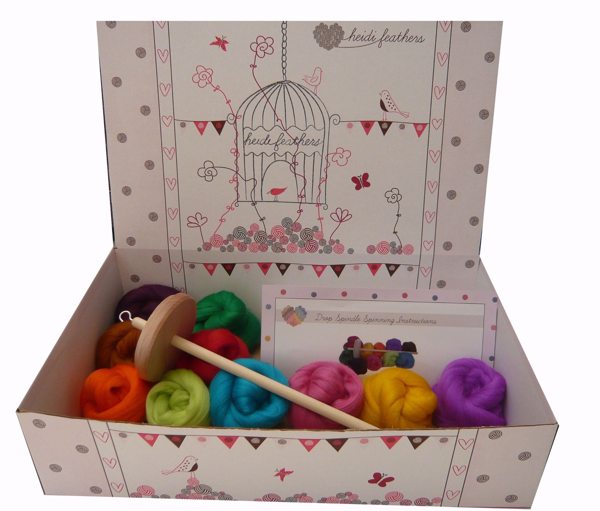 Spinning Kit - Natural Wool