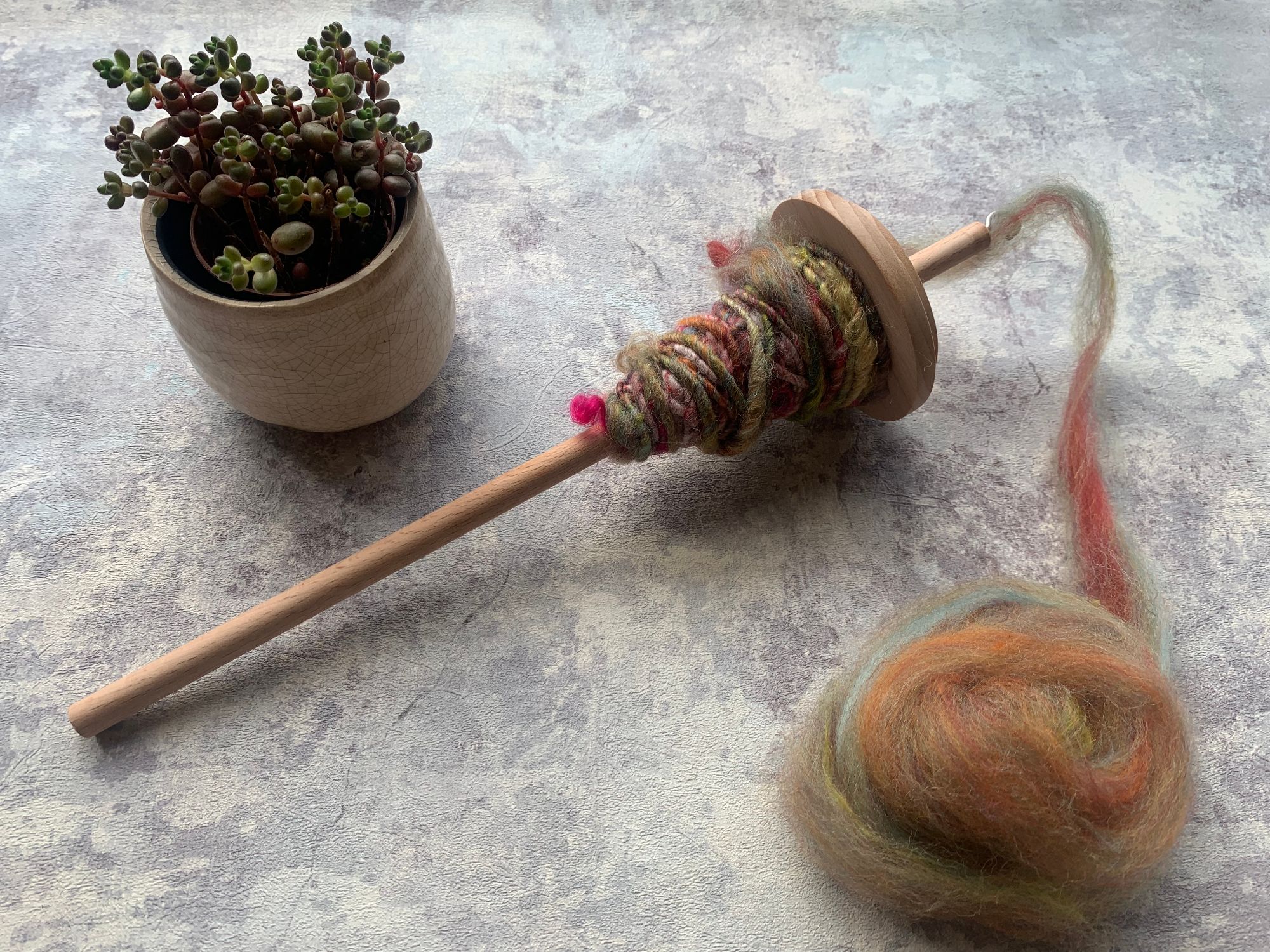 Starter Hand Spinning Kit - Merino wool