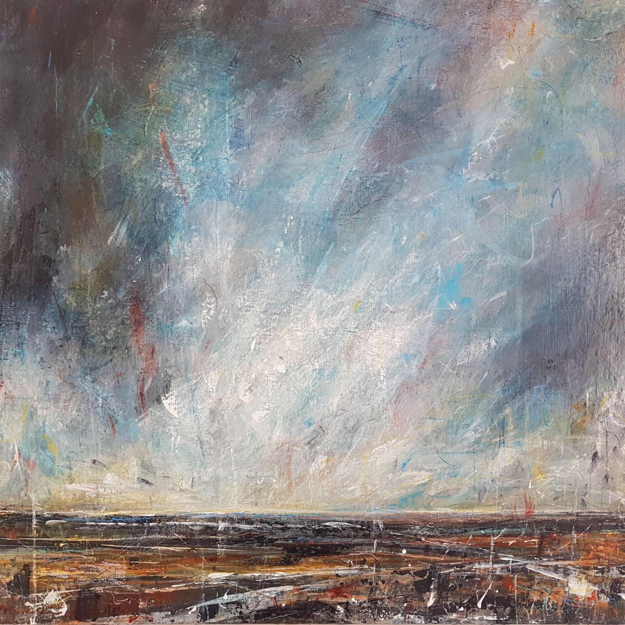 ORIGINAL PAINTINGS - Contemporary Abstract Landscape Paintings by Zoe ...