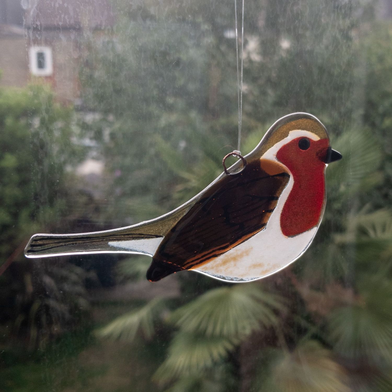 Robin - Fused Glass Birds | Virle Archer Glass