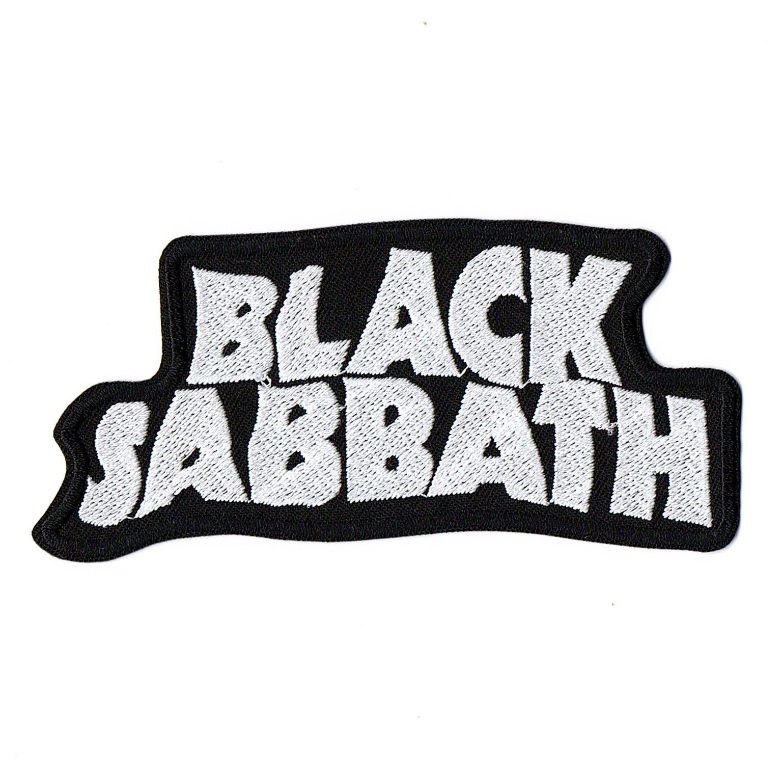 Black Sabbath White Logo Patch
