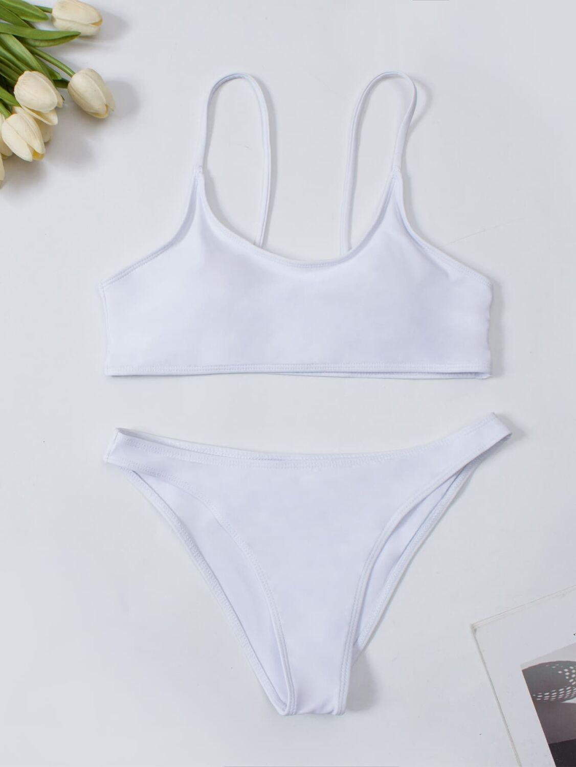 White Bikini Two Piece Set Size: M SKU: 67582
