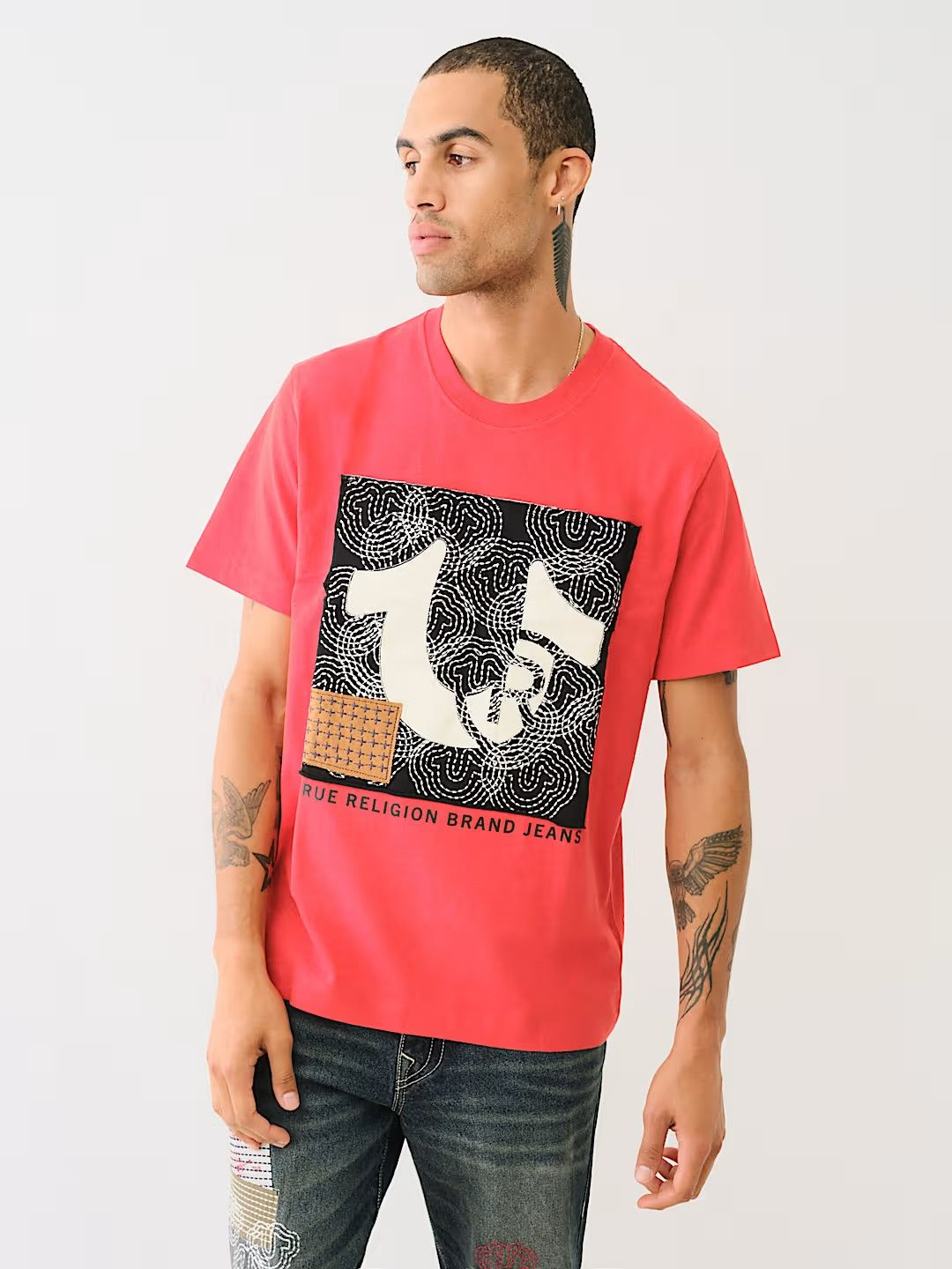 True Religion Red Graphic Tee SKU: 56789214