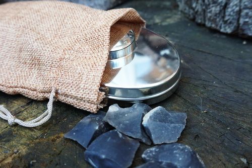 Traditional German Silver Hudson Bay Tinderbox With Flint & Steel