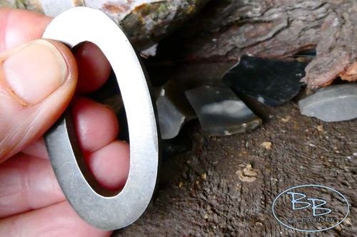 Traditional 'Hudson Bay Oval' Mini Sized Flint & Steel Striker - (85 ...