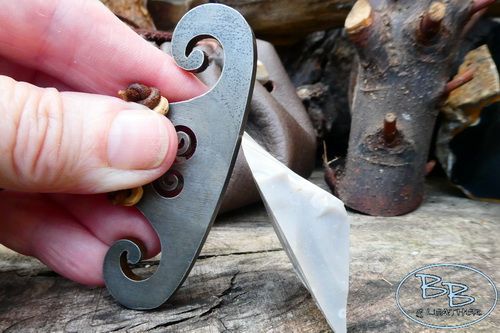 Viking Styled Belt Tinder Pouch with Flint & Steel Striker & Tinder ...