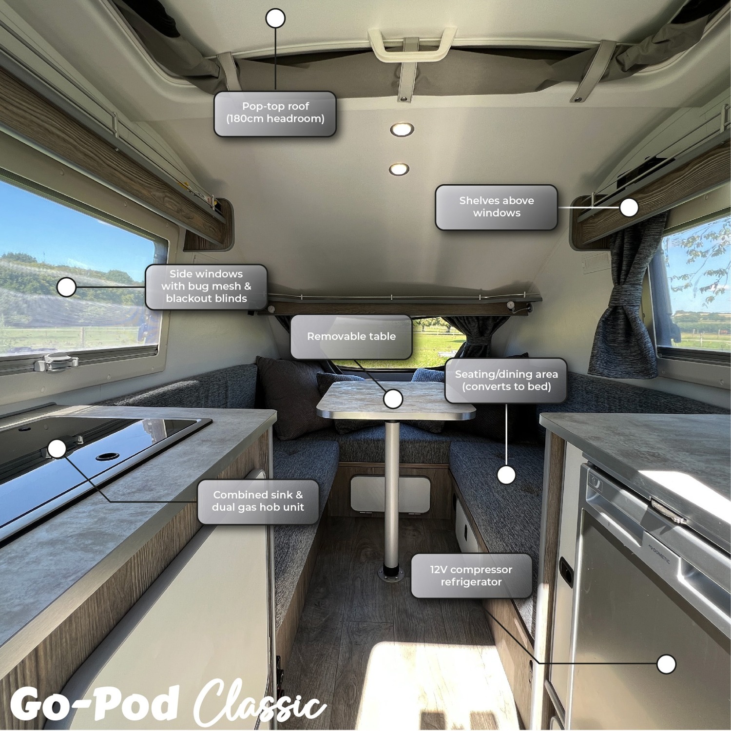 Go-Pod Classic model | Go-Pods Micro Tourer Caravans | Go-Pods.co.uk