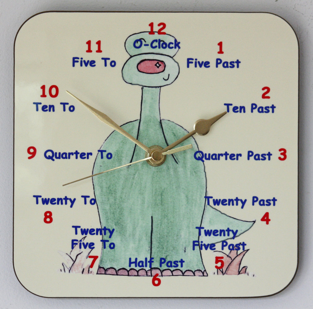 Dinosaur Clock for Teaching the Time