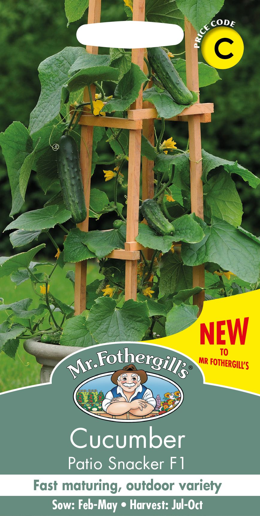 CUCUMBER Patio Snacker F1 | Vegetable & Herb Seeds | Drinagh Garden Centre
