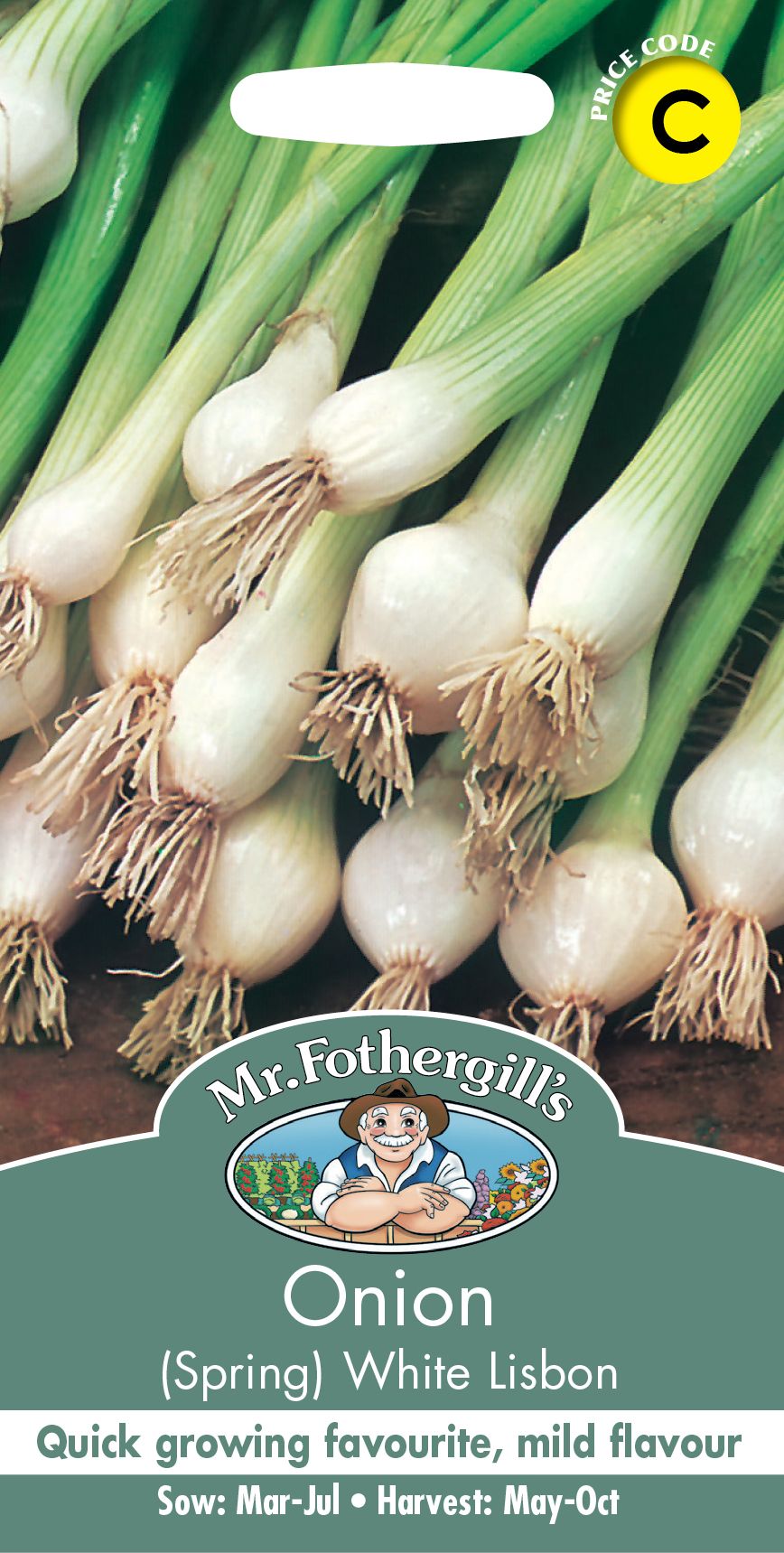 ONION (Spring) White Lisbon | Vegetable & Herb Seeds | Drinagh Garden ...