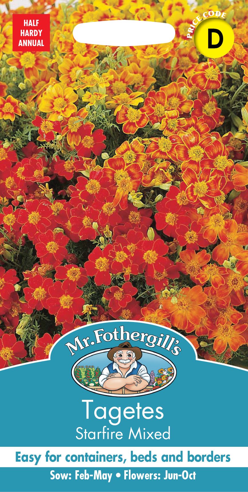 Tagetes Starfire Mixed | Flower Seeds | Drinagh Garden Centre