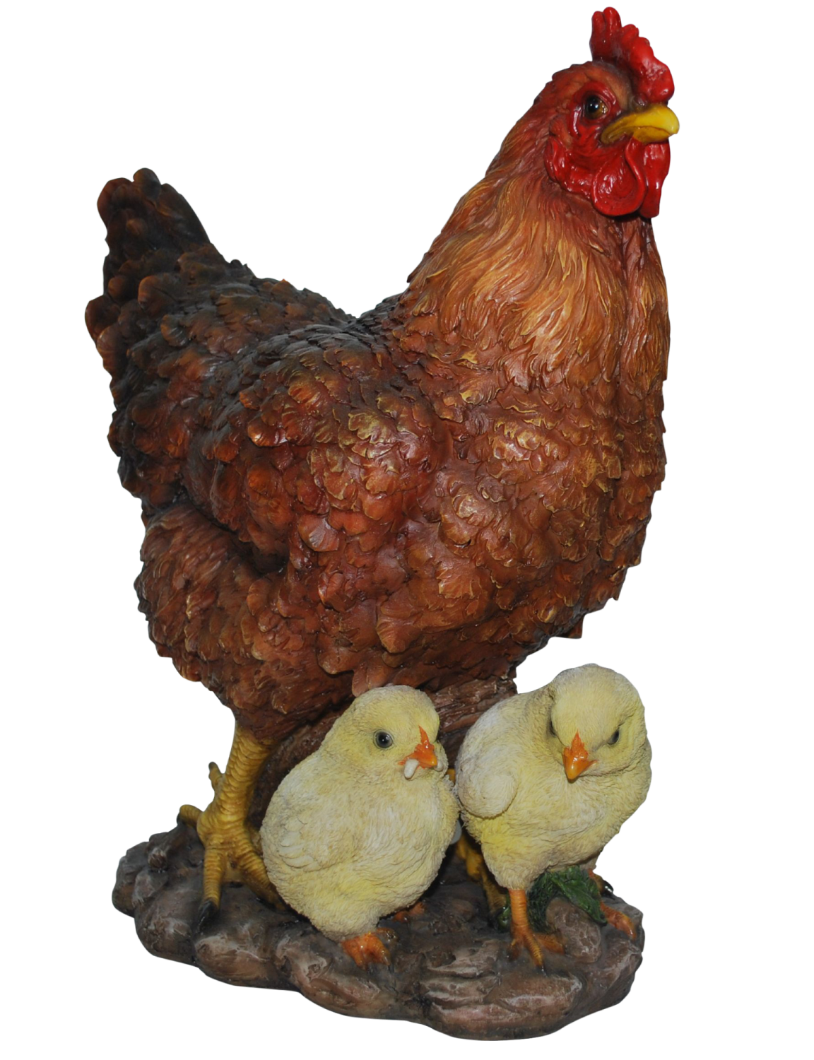 Real Life Hen with Chicks |Garden Animal Ornaments | Drinagh Garden Centre