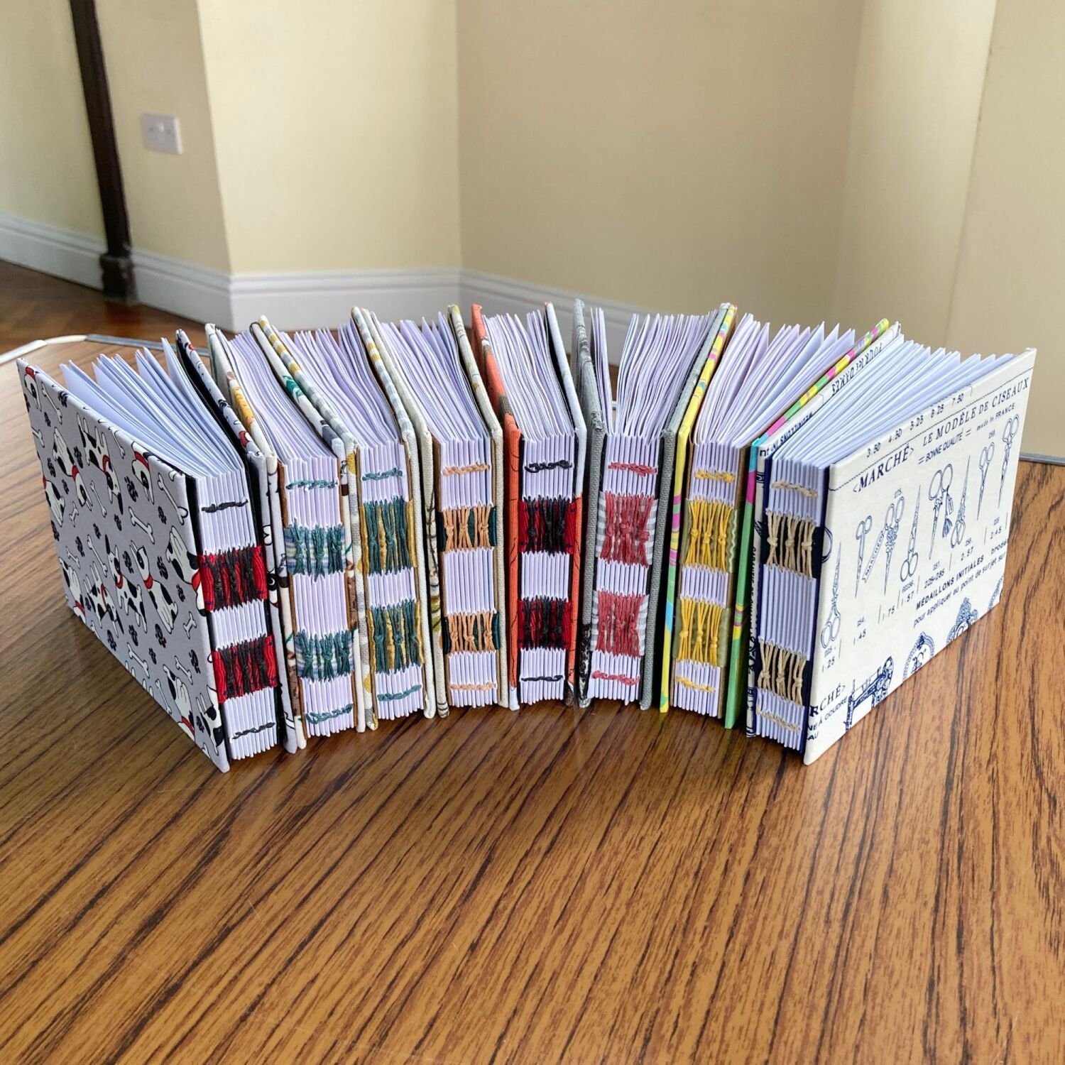 Bookbinding Workshop at Three Little Pigs – Making a bespoke journal using exposed spine book ...