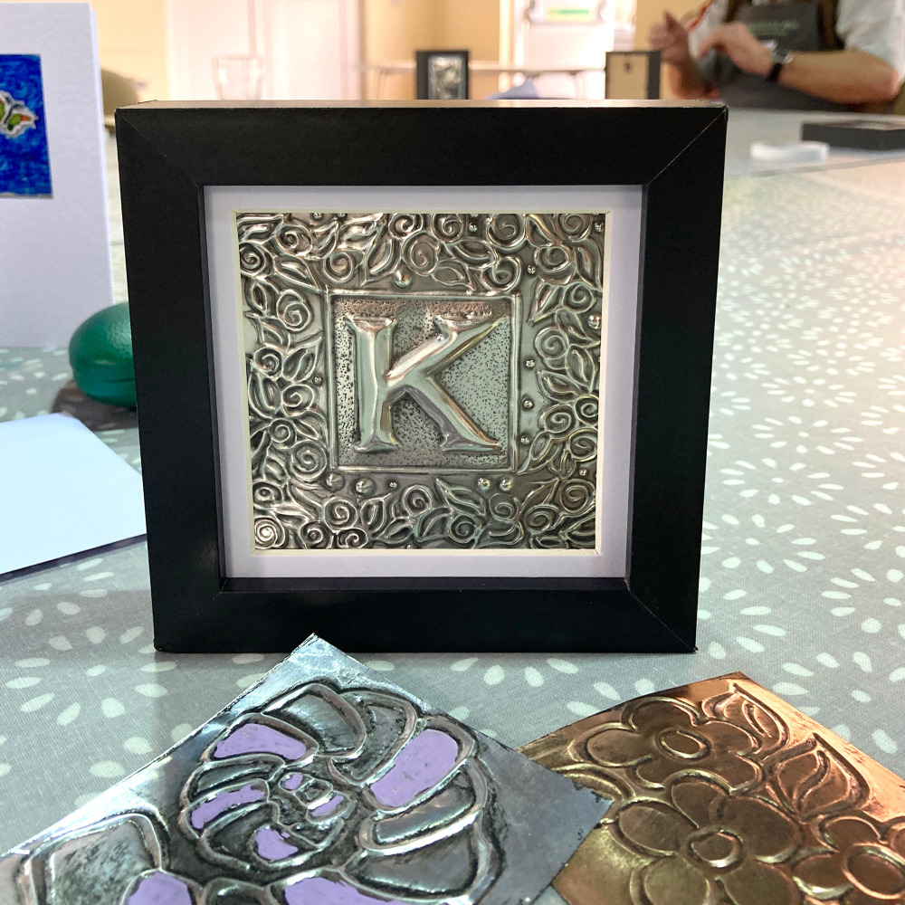 Metal Embossing Workshop at Three Little Pigs - Learn metal embossing ...