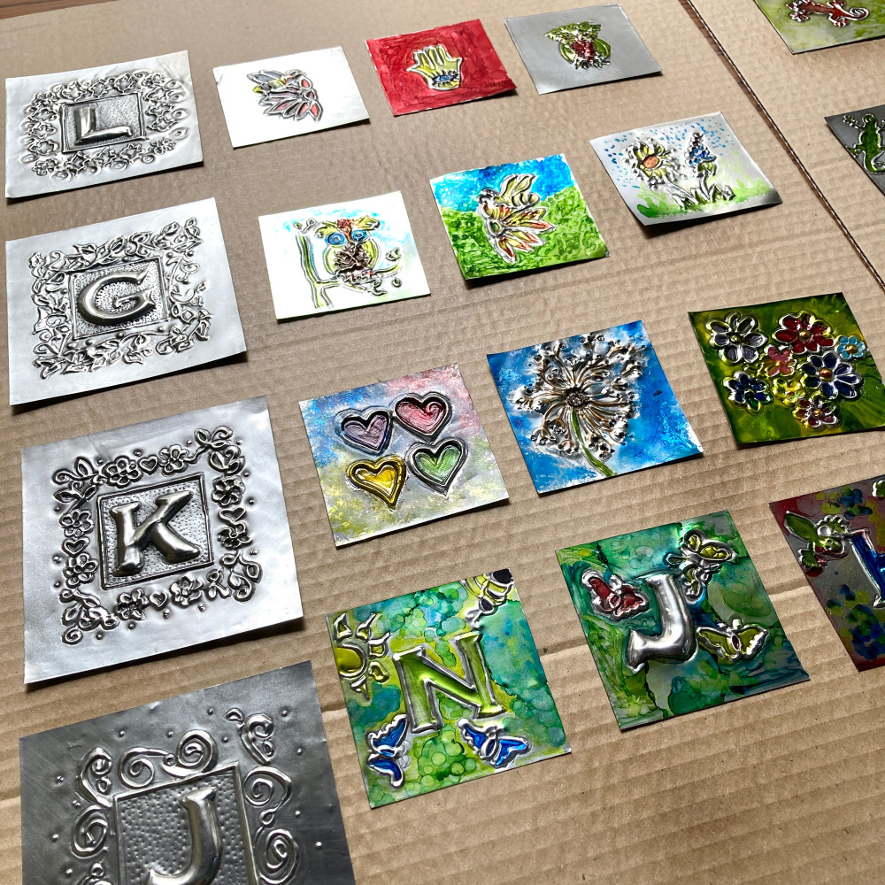 Metal Embossing Workshop at Three Little Pigs - Learn metal embossing ...