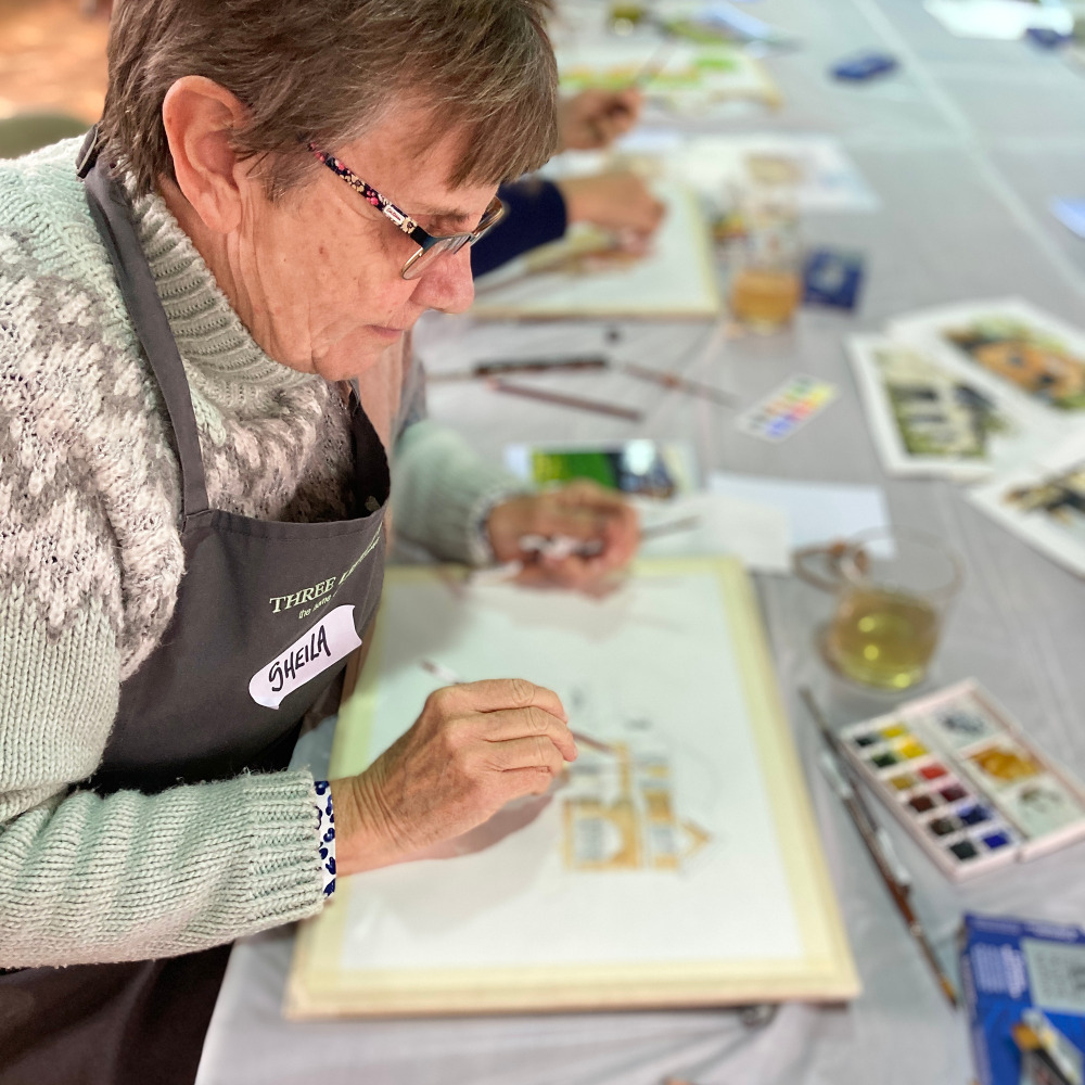 Pen and Watercolour Buildings Portrait Workshop at Three Little Pigs ...