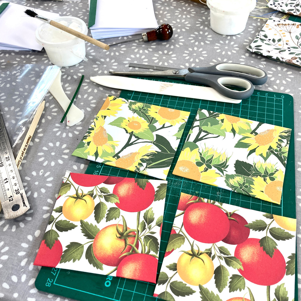 Coptic Bookbinding Workshop at Three Little Pigs – Making two books ...