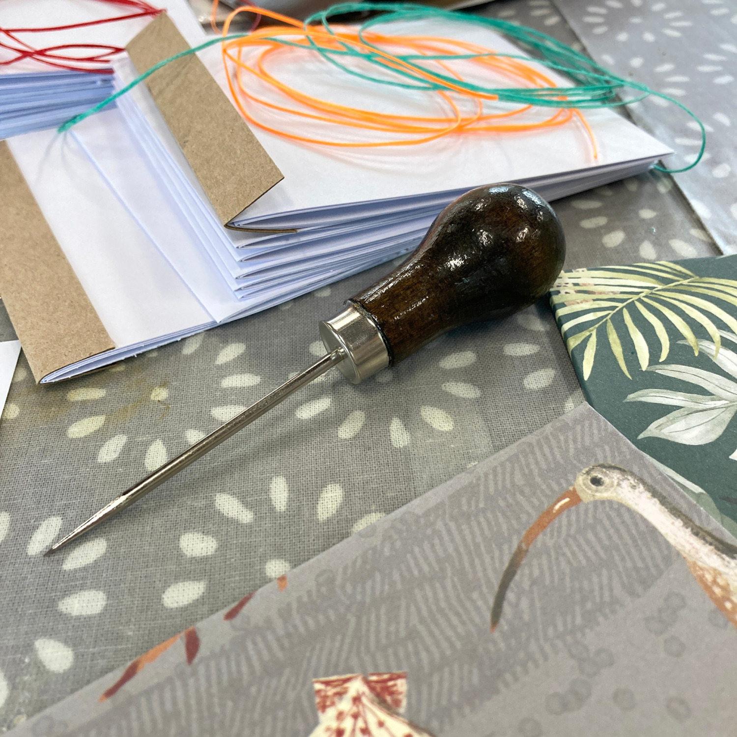 Coptic Bookbinding Workshop at Three Little Pigs – Making two books ...