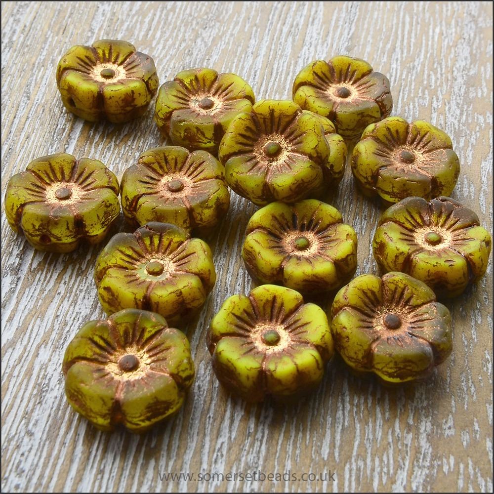 Czech Glass Flower Beads Uk Somerset Beads