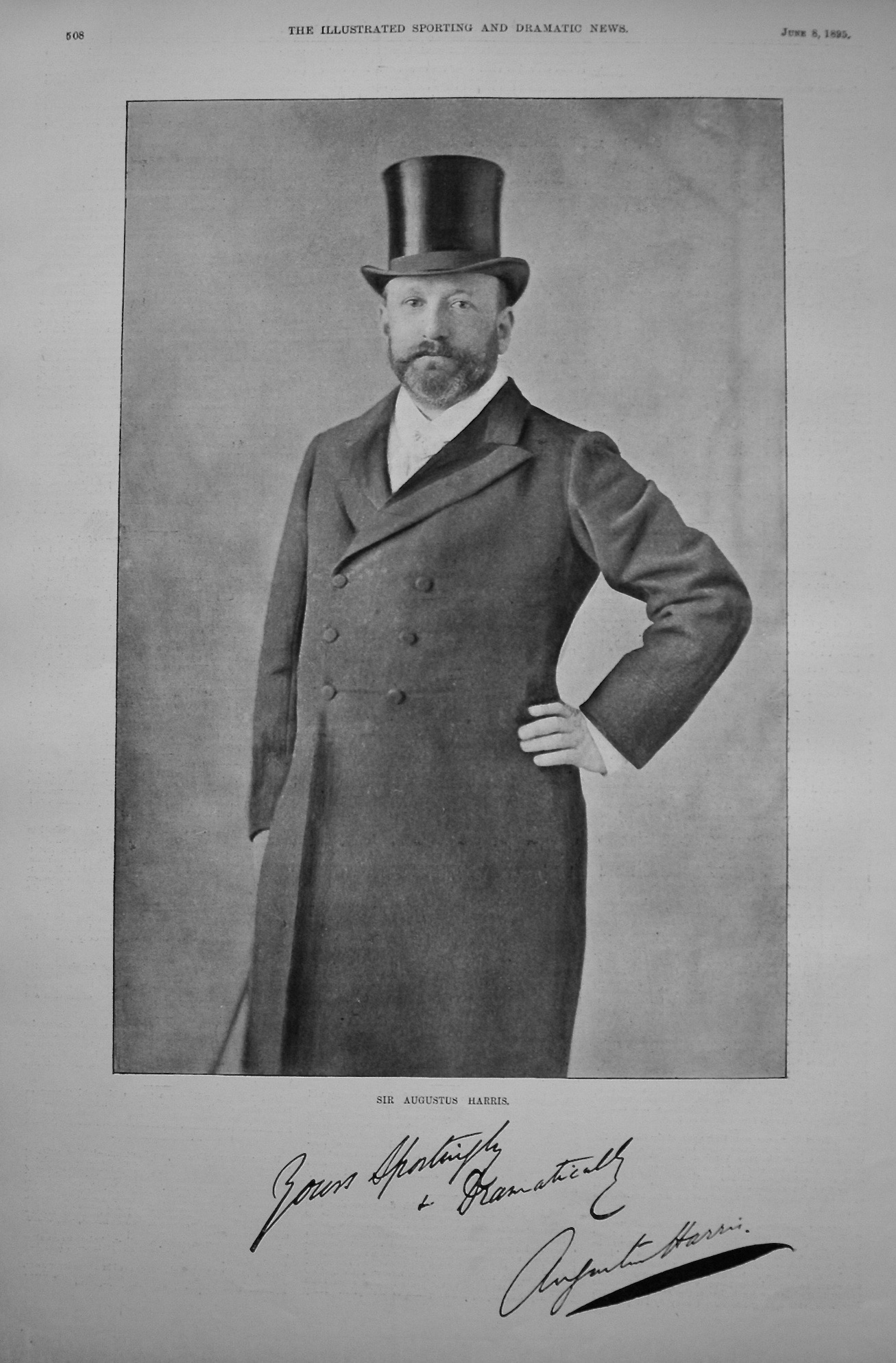 Sir Augustus Harris. 1895