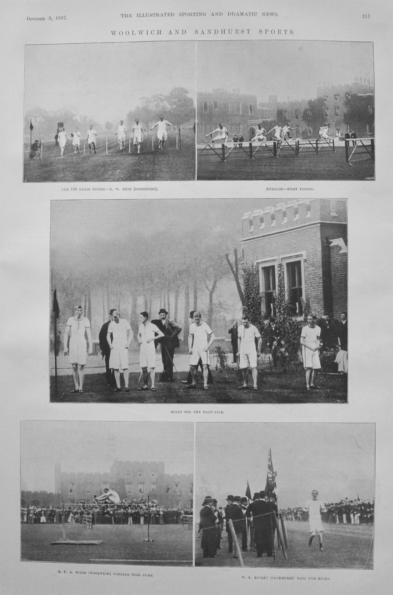 Woolwich and Sandhurst Sports. 1897.